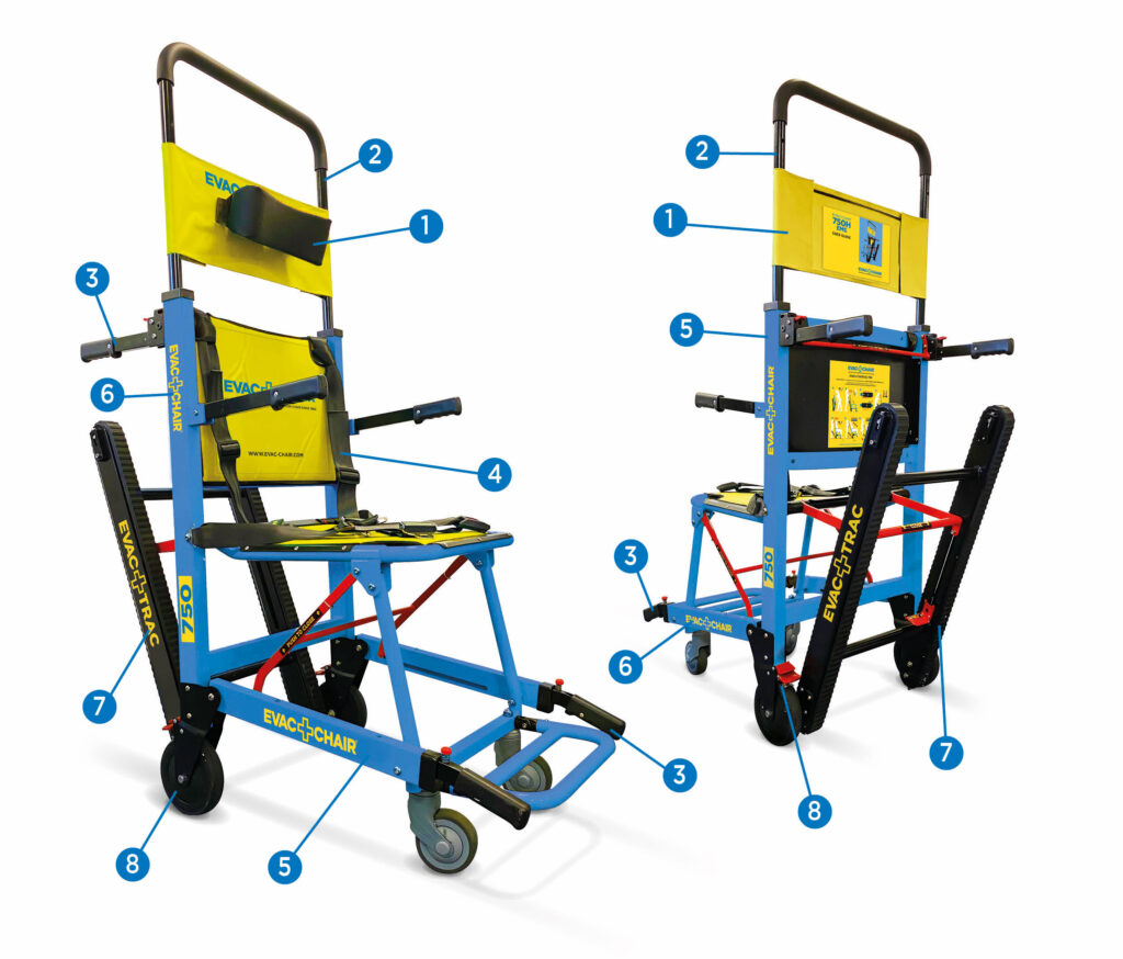 Evac+Chair 750H Evacuation Stair Chair | American Detention Supplies ...