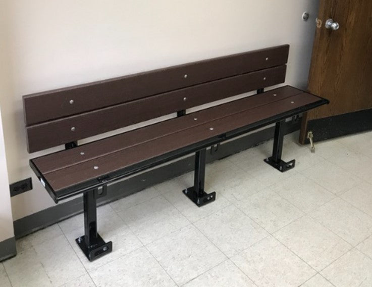 Prisoner Bench with Backrest | American Detention Supplies ...