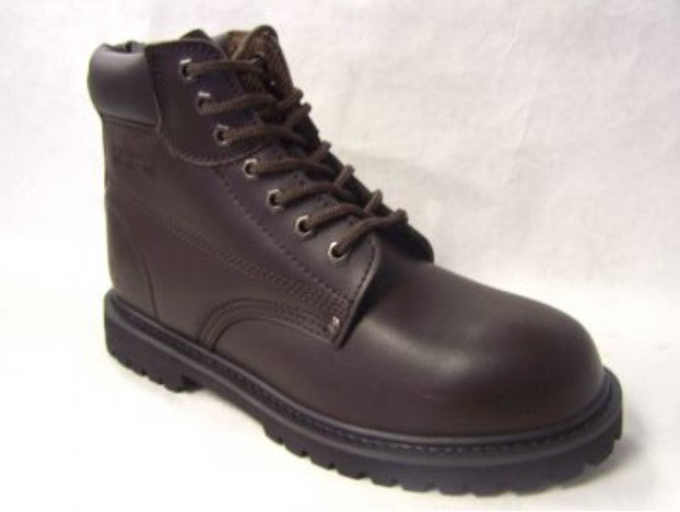 Men's Brown 6" Leather Inmate Boots | American Detention Supplies ...