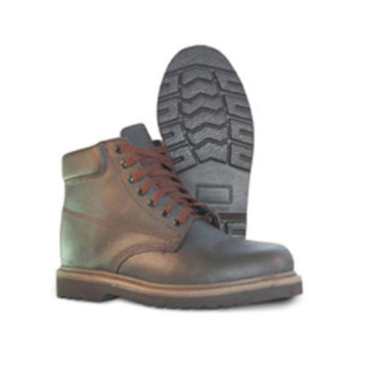 Men's 6" Leather Inmate Boots - Brown | American Detention Supplies ...