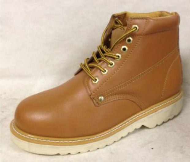 Men's 6" Leather Inmate Boots - Butternut | American Detention Supplies ...